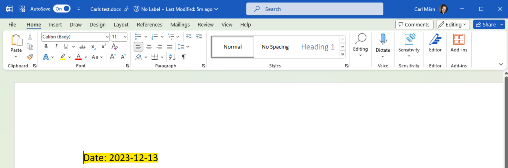 Word Online can show wrong dates in Quick Parts – MetaShare Help